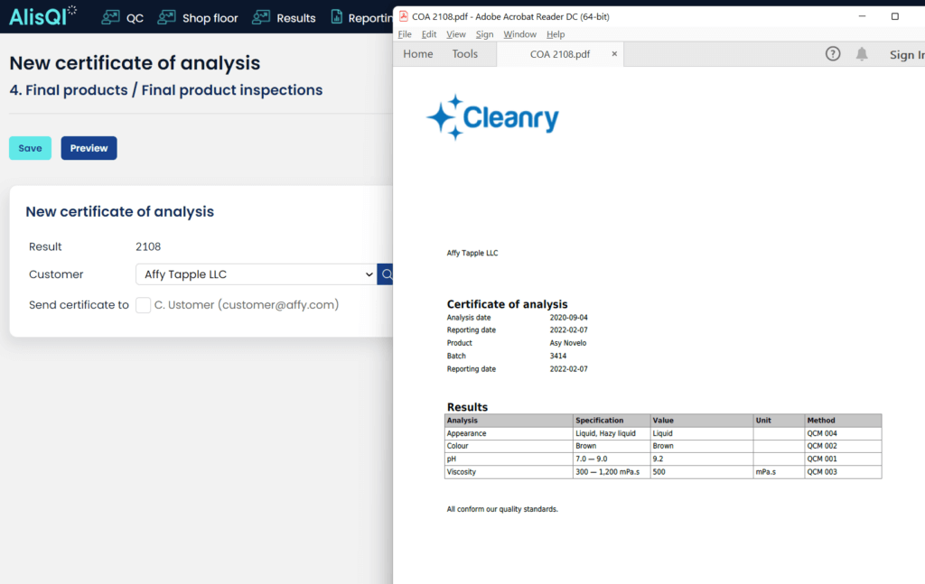 Quality Control with Integrated SPC Solutions | AlisQI