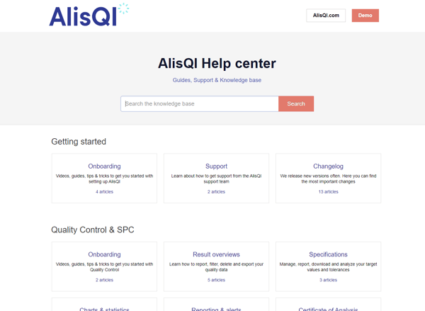 Quality Management Software Application Programming Interface (API)